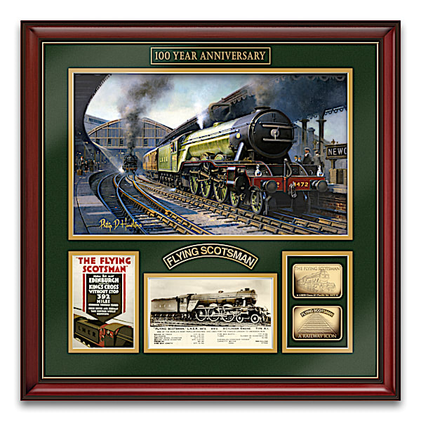 Wall Decor :: Flying Scotsman 100th Anniversary Framed Tribute - Cactus ...