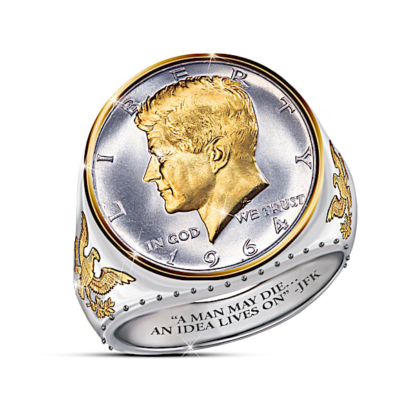 Jewelry :: JFK 100th Birthday Silver Coin Ring Recalls Iconic 1964 JFK ...